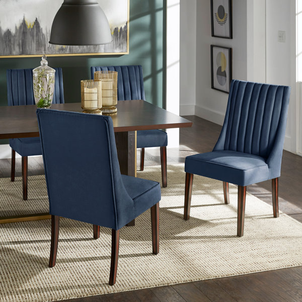 Lark Manor Aleysia Upholstered Channel Back Dining Side Chair & Reviews | Wayfair